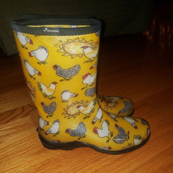 Sloggers | Shoes | Sloggerschicken Slipon Rubber Barn Garden Boots ...